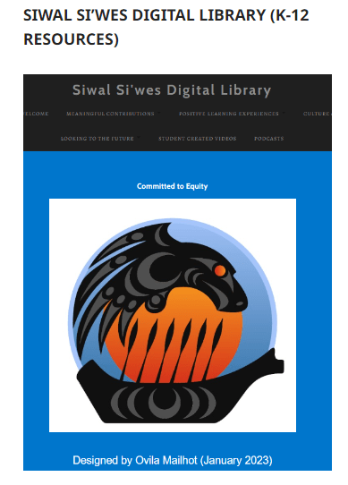 Siwal Si’wes | Curriculum Connections